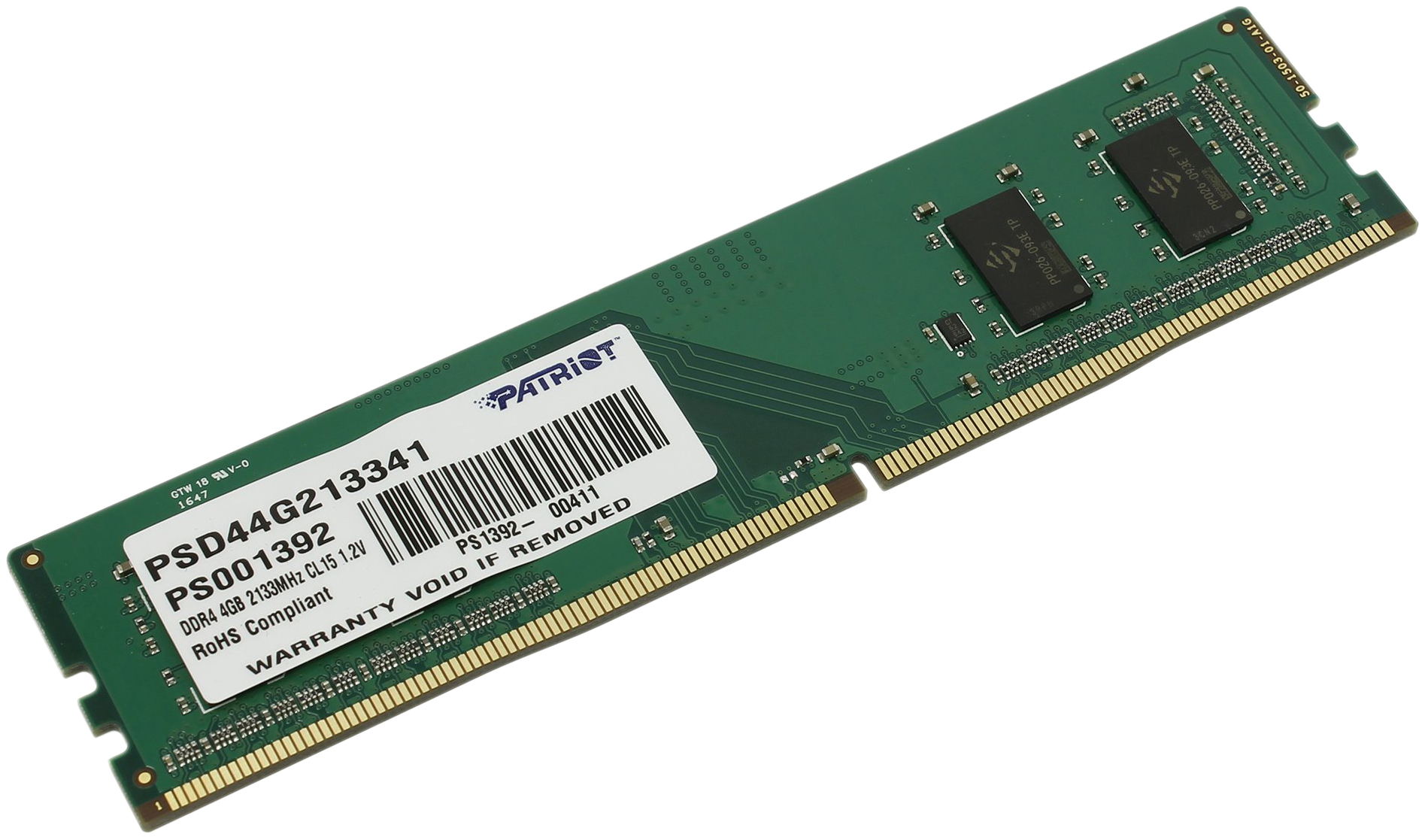Оперативная память Patriot Signature 4Gb DDR4 2133MHz (PSD44G213341)