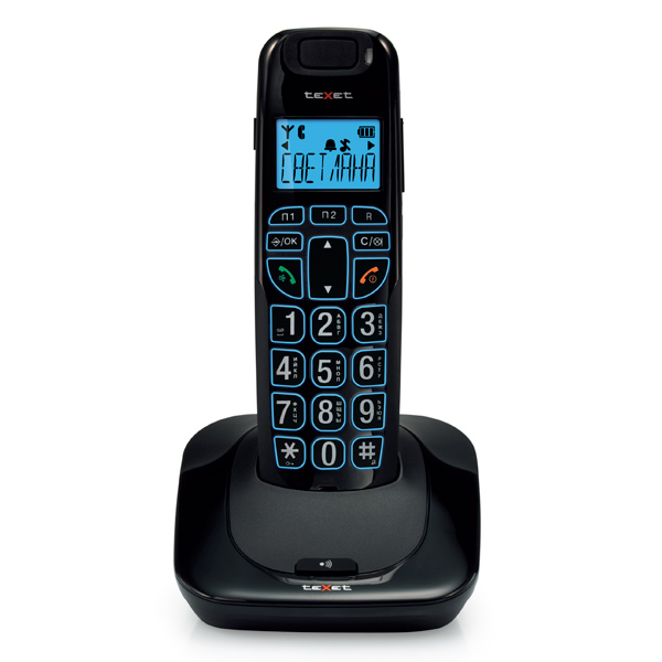 DECT телефон TeXet TX-D7505A черный