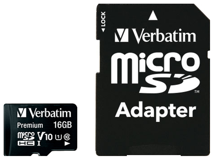 Карта памяти Verbatim Micro SDHC 44082 16GB