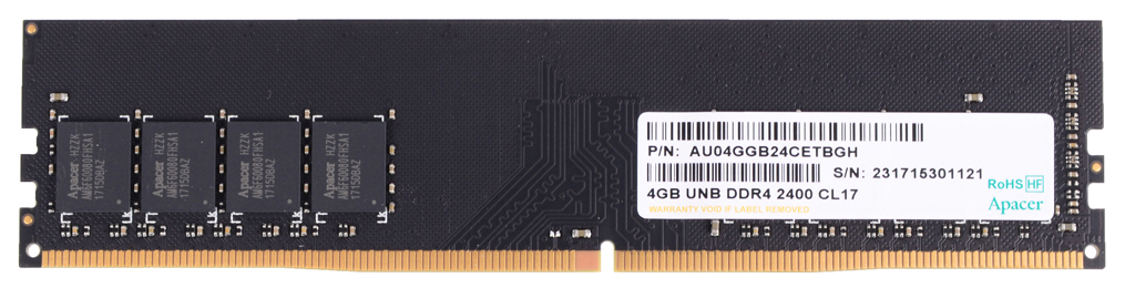 Оперативная память Apacer Retail AU04GGB24CETBGH/EL DDR4 4Gb
