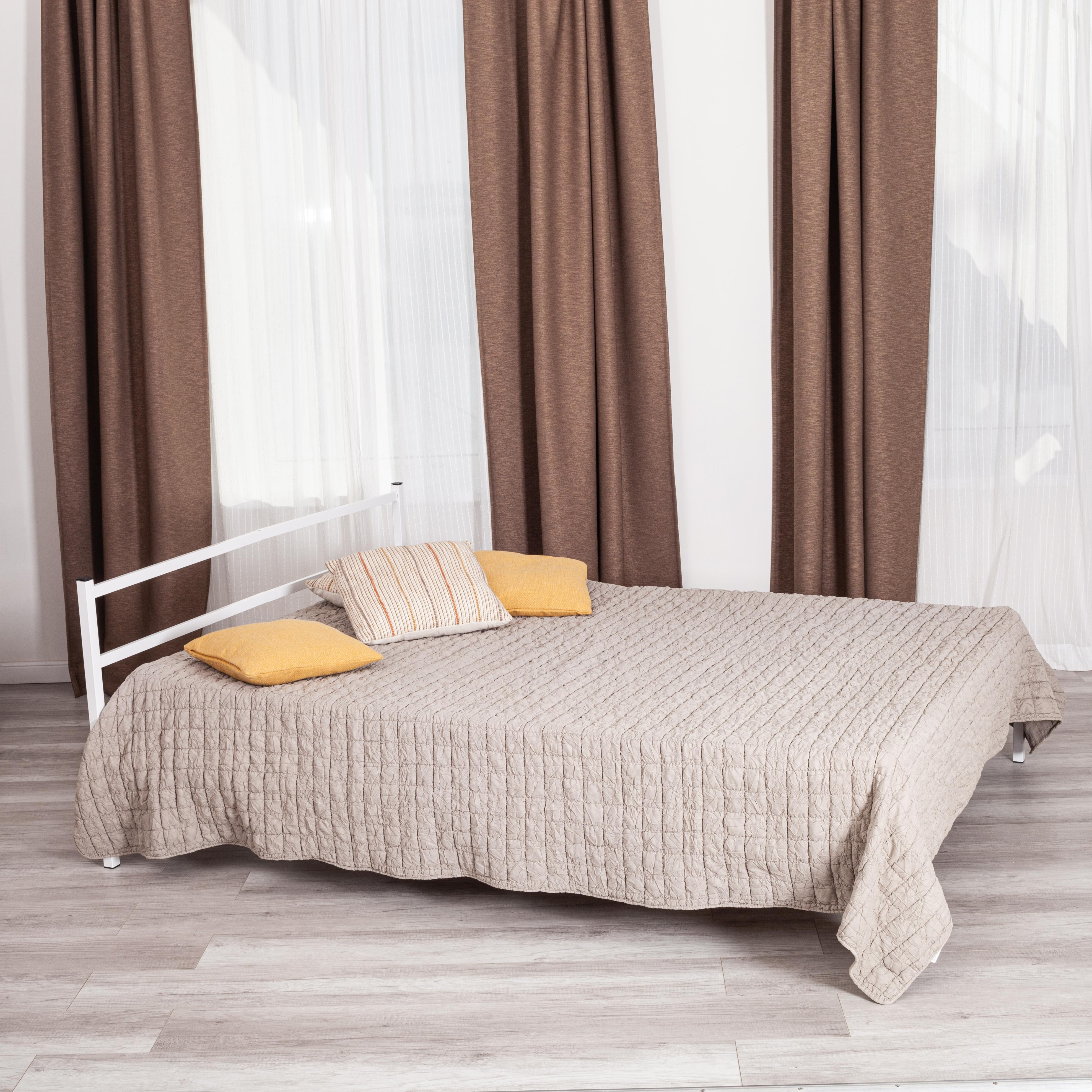 Кровать двуспальная TetChair Marco, металл, 160х200 см, белый