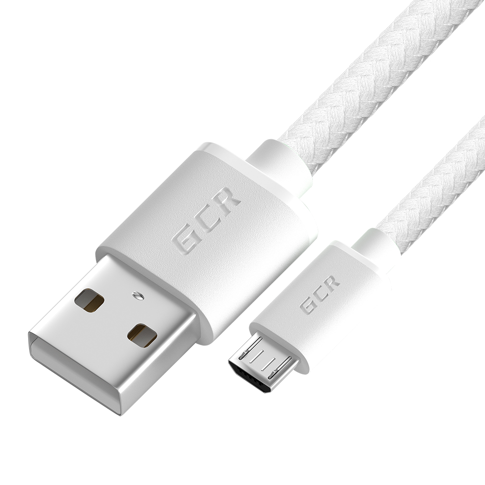 Кабель micro usb - usb GCR GCR-UA39 1 м белый