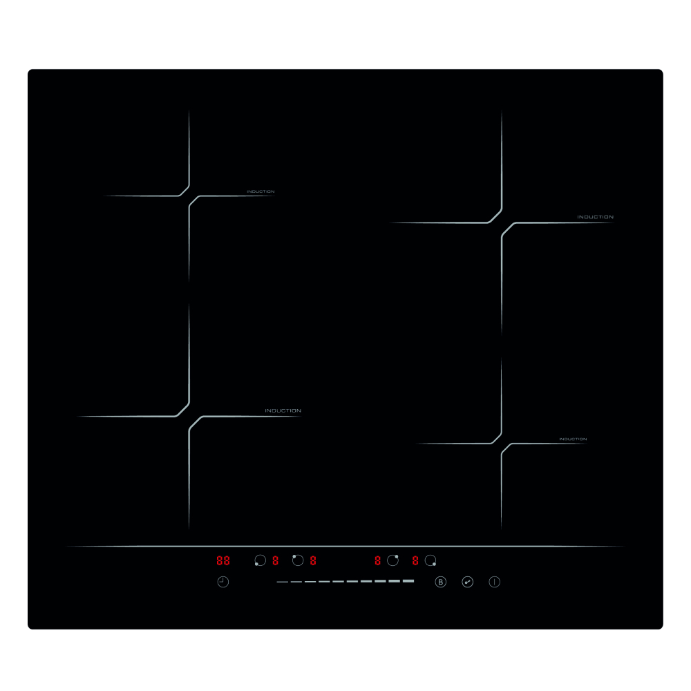 Встраиваемая варочная панель индукционная Simfer H60I74S002 черный