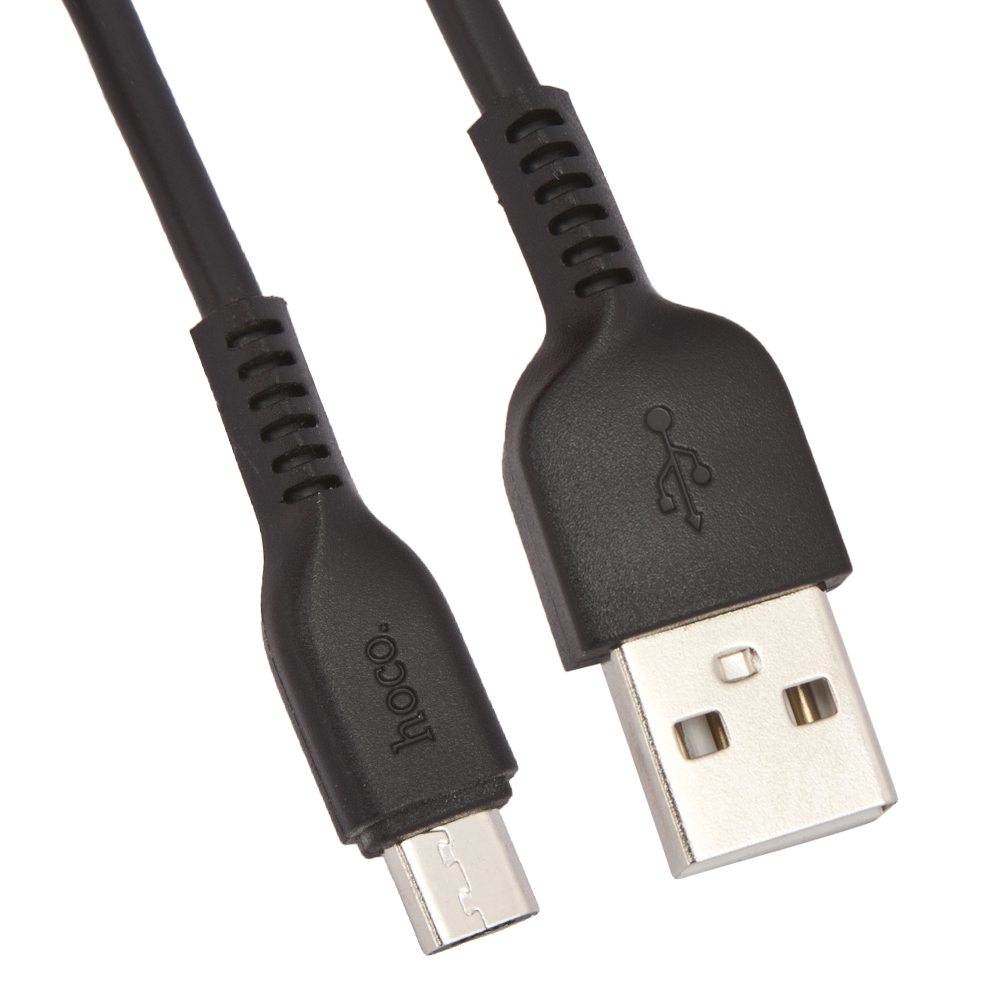 Кабель Hoco x20 microUSB 2м Black