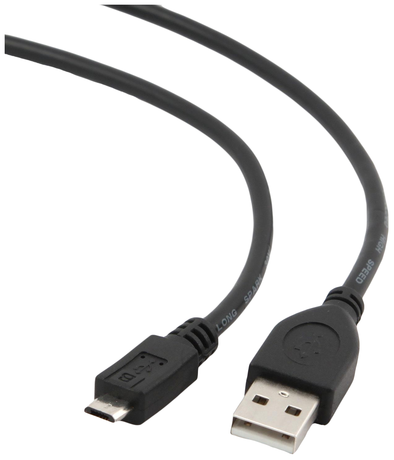 Кабель Gembird USB 2,0 Pro AM/microBM 5P, 0,3м, экран, черный, пакет CCP-mUSB2-AMBM-0,3M