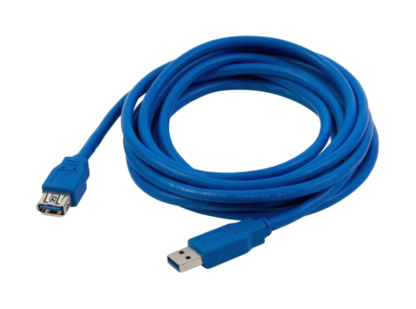 Кабель NoBrand USB A-USB A, M-F 1м Blue