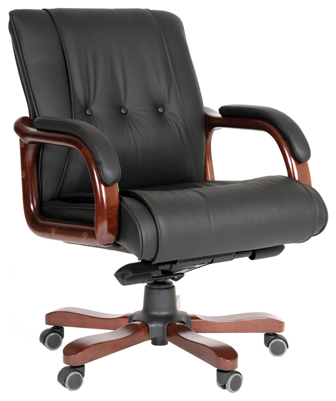 Кресло руководителя Chairman 653 M кожа черный