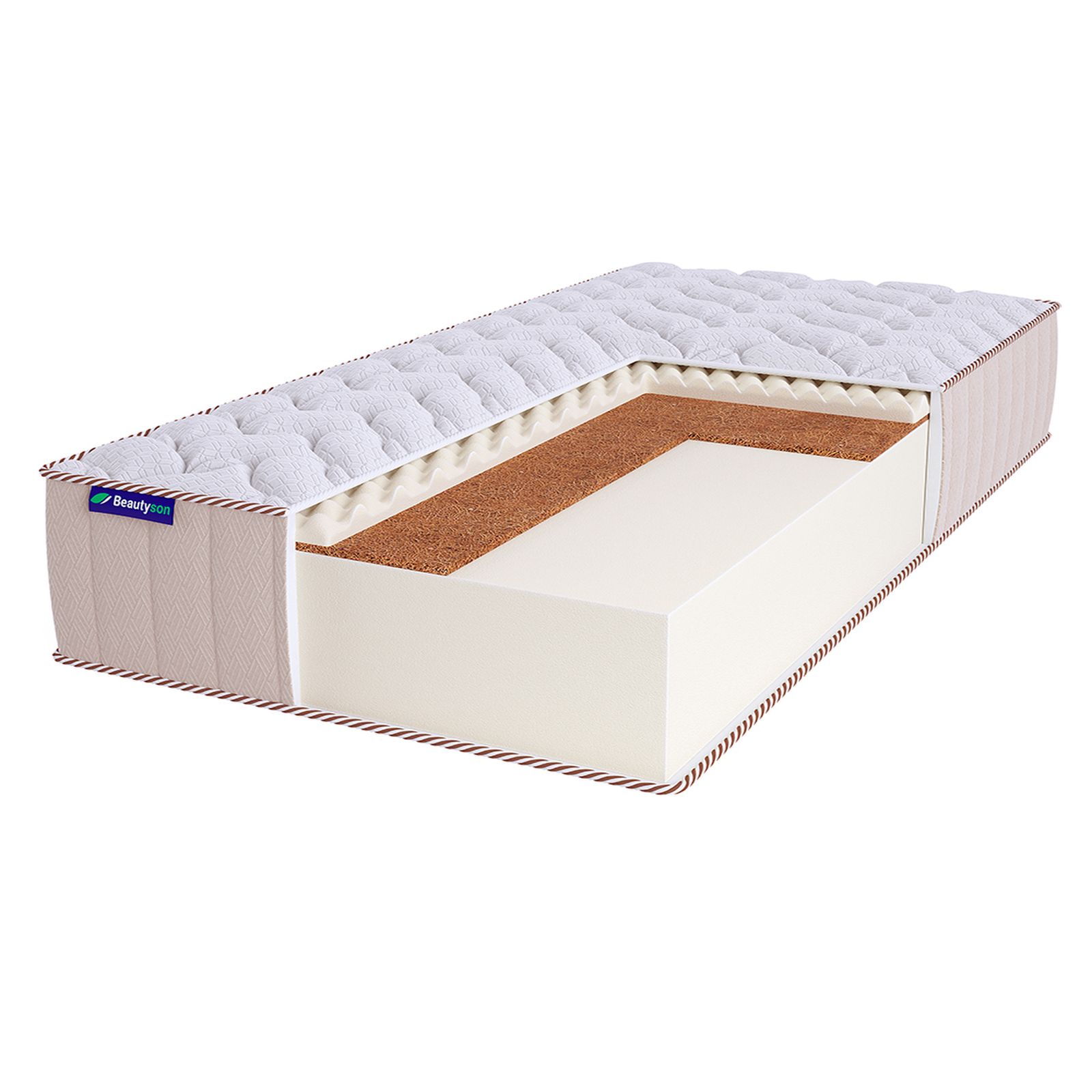 Матрас Beautyson Roll Foam 21 Cocos Sens Lux, 100х170, 27 см, беспружинный