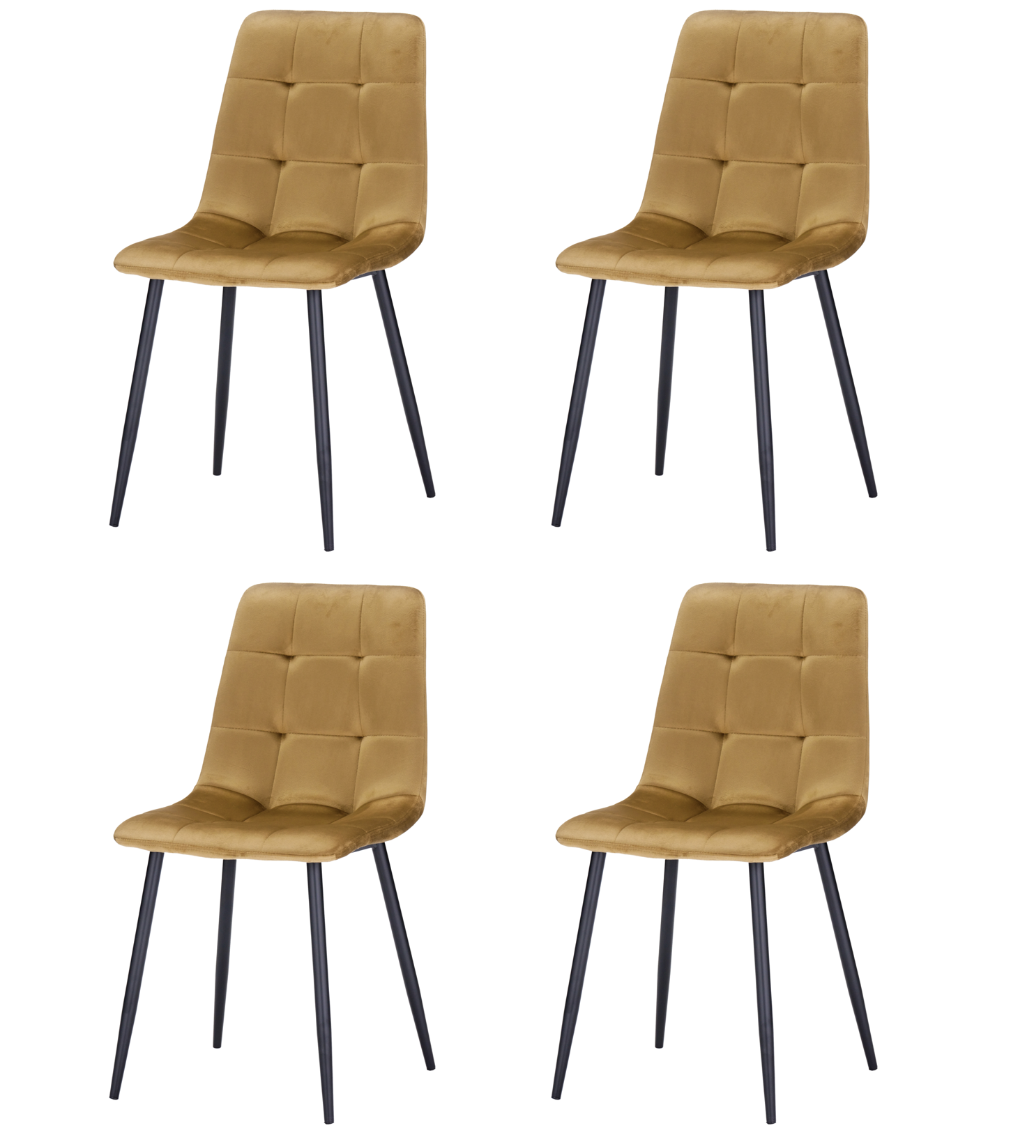 Комплект обеденных стульев StoreForHome Oliver 4 шт, бежевый