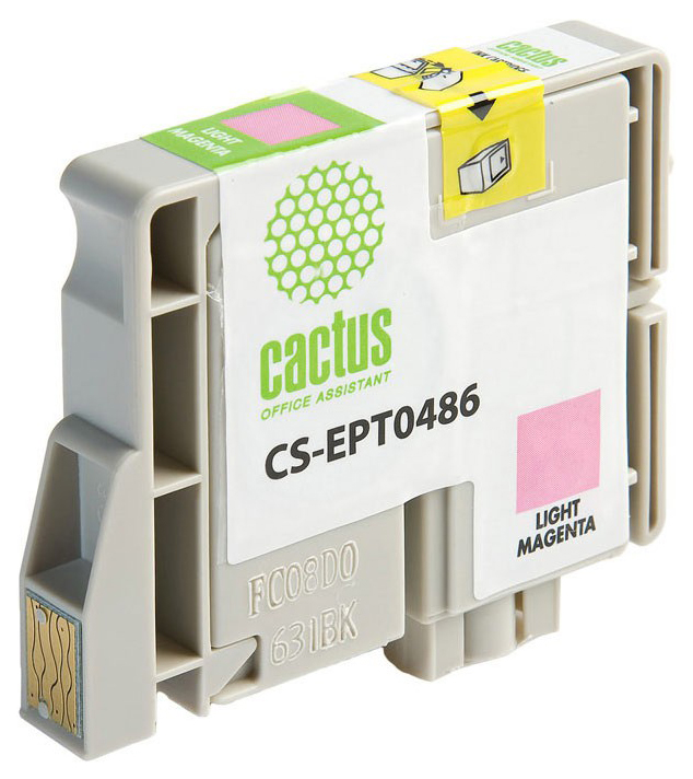 Картридж для струйного принтера Cactus CS-EPT0486 светло-пурпурный