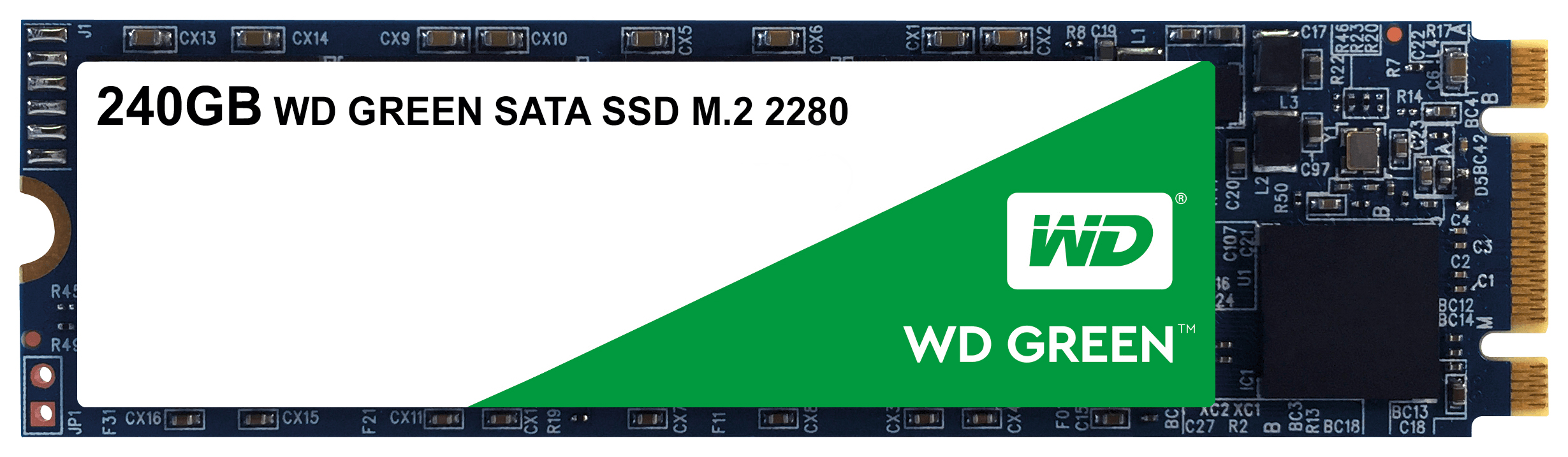 SSD накопитель WD Green M.2 2280 240 ГБ (WDS240G2G0B)