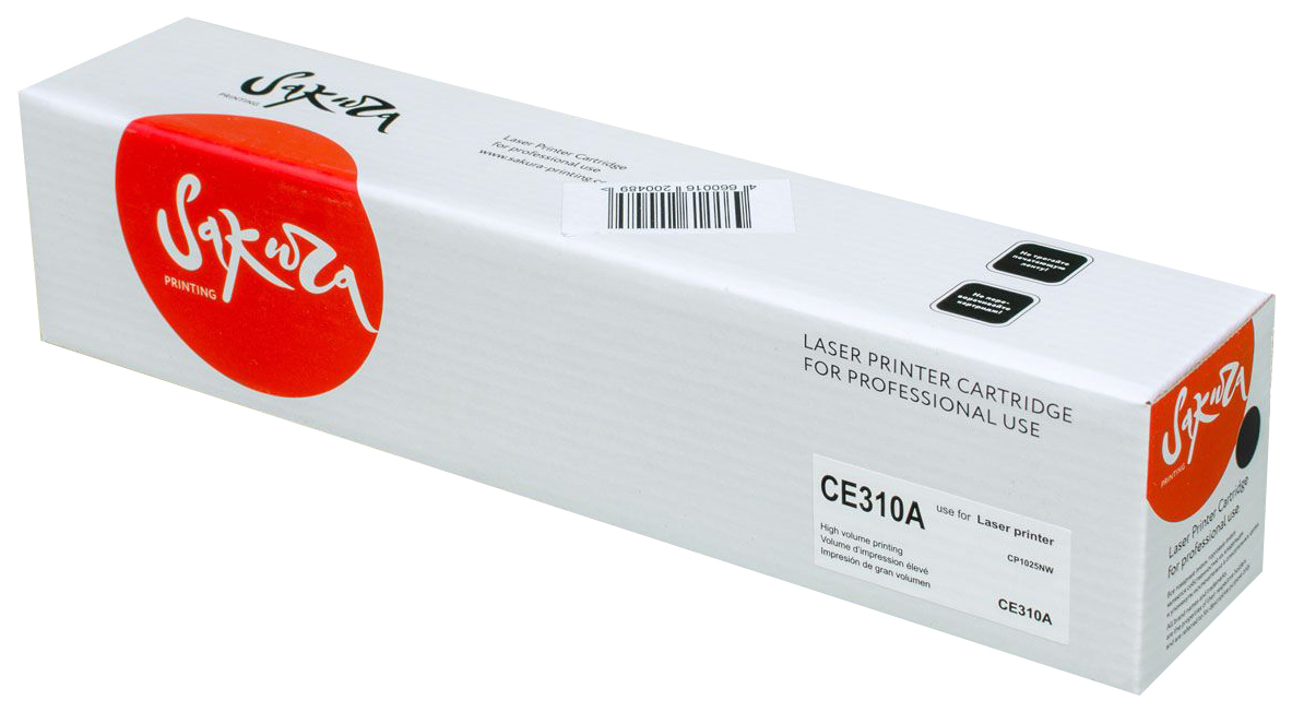 Картридж для лазерного принтера Sakura CE310A/729Bk, черный
