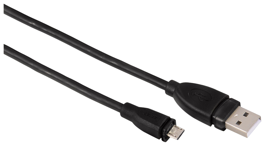Кабель Hama H-54587 USB 2.0 A-micro B (m-m) 0.75 м черный