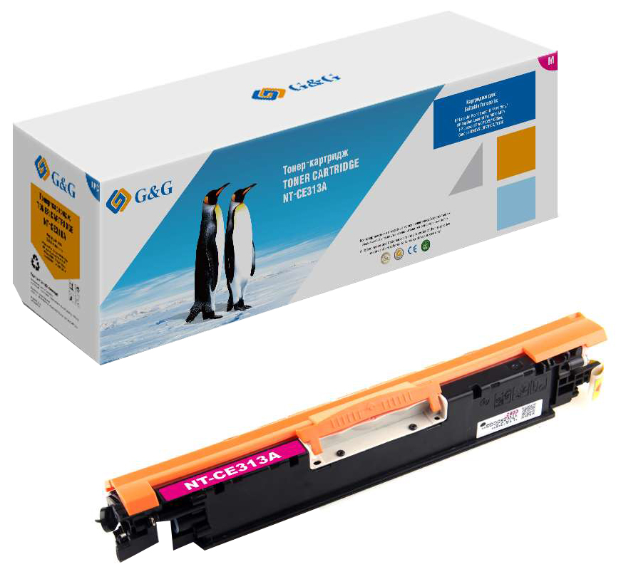 Картридж для лазерного принтера G&G NT-CE313A, пурпурный