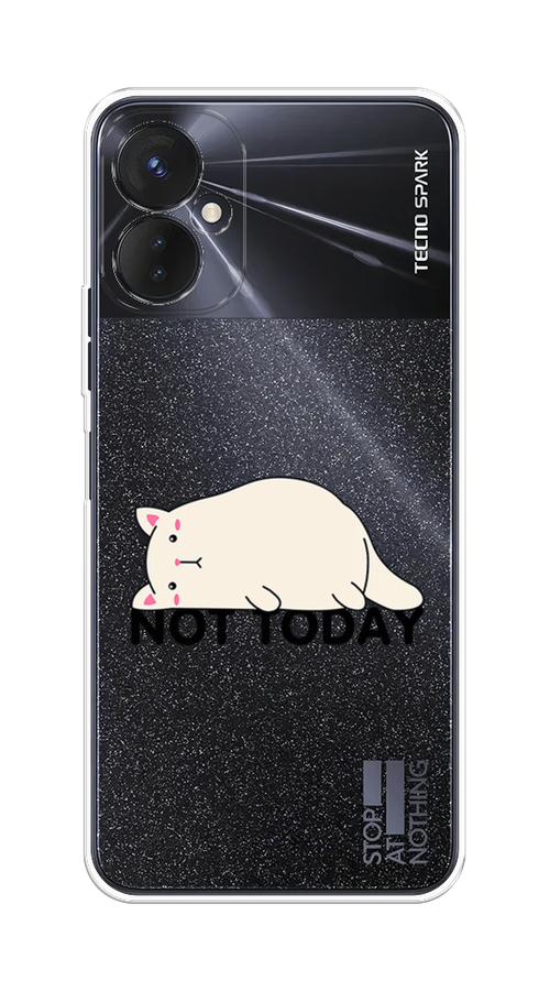 Чехол на Tecno Spark 9 Pro "Cat not today"