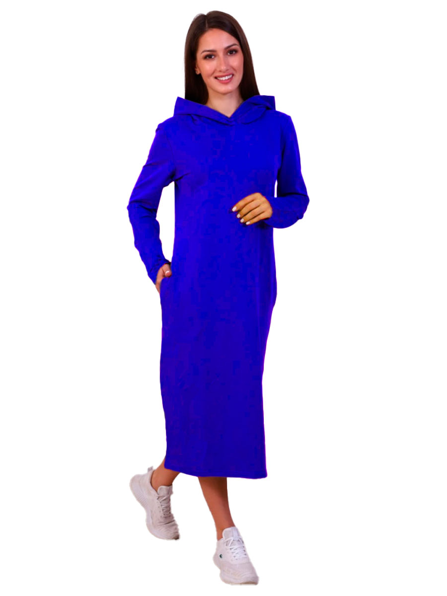 Платье женское Миллена Шарм 49512 синее 48 RU