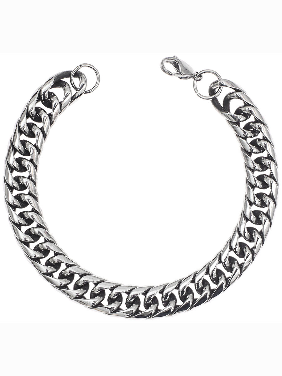 Браслет из натуральной кожи и стали WowMan Jewelry WM10036BS