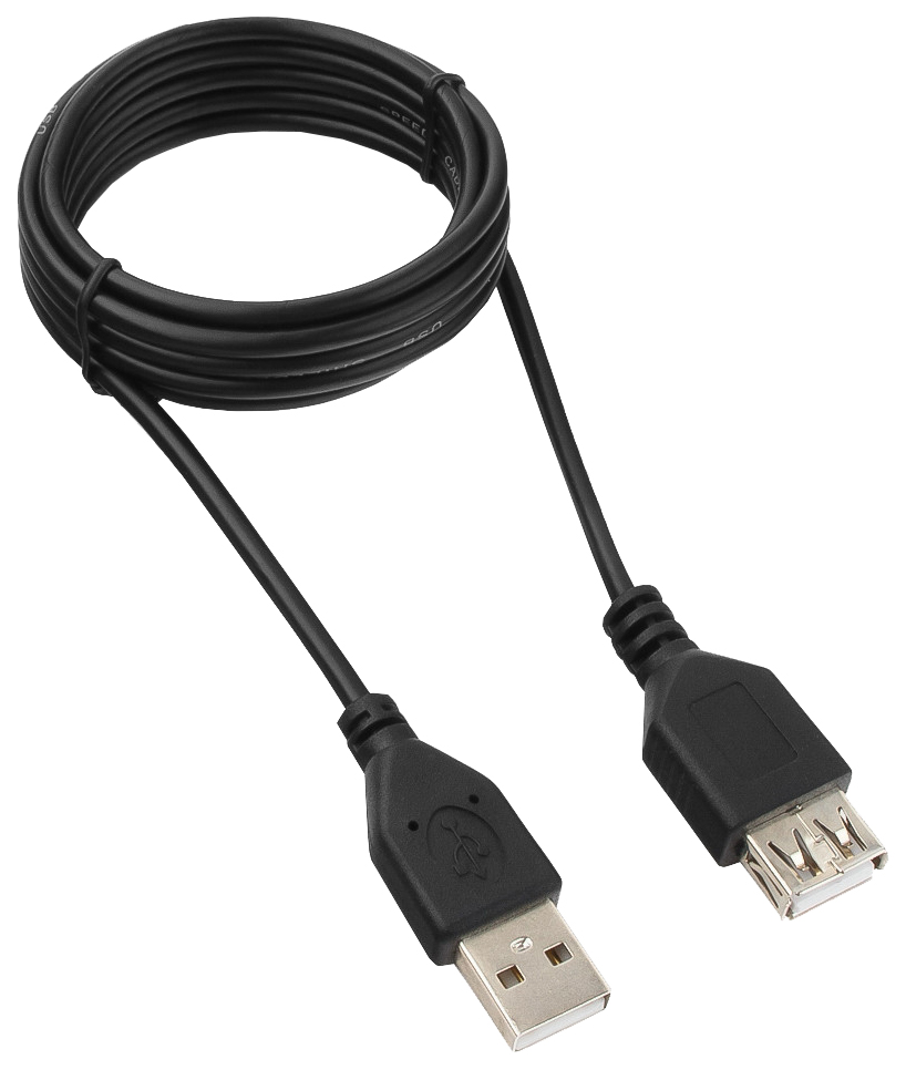 Кабель Гарнизон USB A-USB A, M-F 1м Black (GCC-USB2-AMAF-1M)