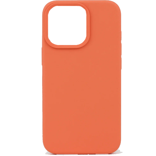 Чехол Silicon WS для iPhone 14 Pro Max (без лого), оранжевый