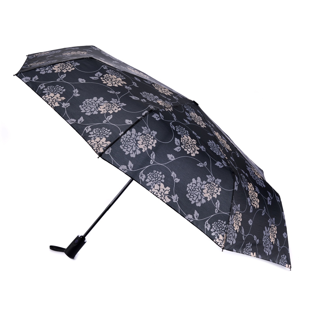 Зонт женский Henry Backer Q25822 серый/черный