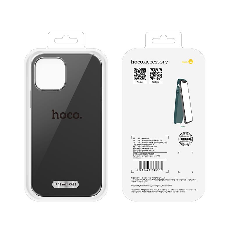 Накладка Hoco Pure для iPhone 13 mini, черная