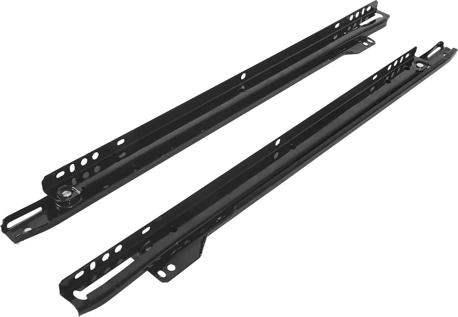 Направляющие роликовые DS 01BL.2/400, металл, цвет чёрный