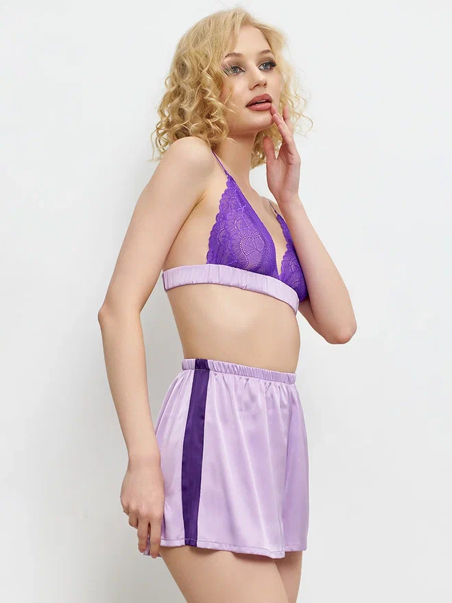 Пижама женская ALZA BA0022 фиолетовая 44 RU