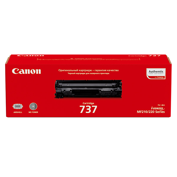 Картридж для лазерного принтера Canon 737 BK черный, оригинал
