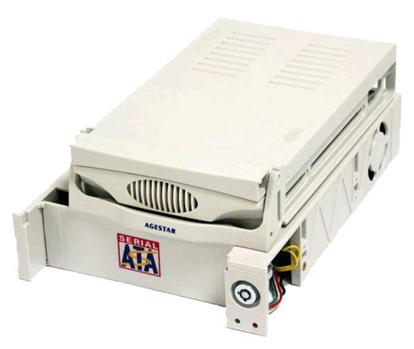 Салазка для HDD 3.5 AGESTAR MR3-SATA(S)-1F 1fan бежевый SR3P-S-1F