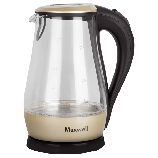 Чайник электрический Maxwell MW-1041GD 1.7 л Gold, Black