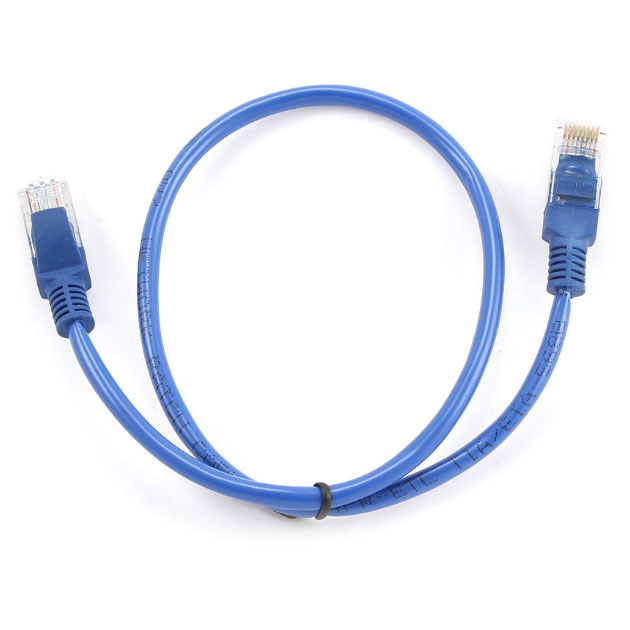 Кабель Aopen RJ45-RJ45, M-M 0,5м Blue (ANP511-0.5M)