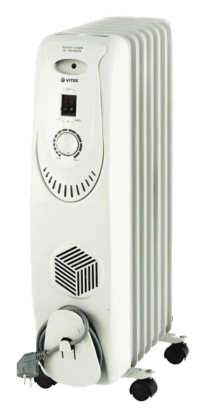 Масляный радиатор Vitek VT-1704 W белый