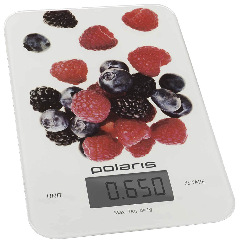 Весы кухонные Polaris PKS 0740DG Berries White