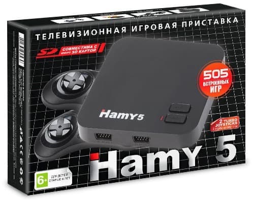 Игровая приставка 16 Bit Sega 8 Bit Hamy 5 Black (505 в 1)