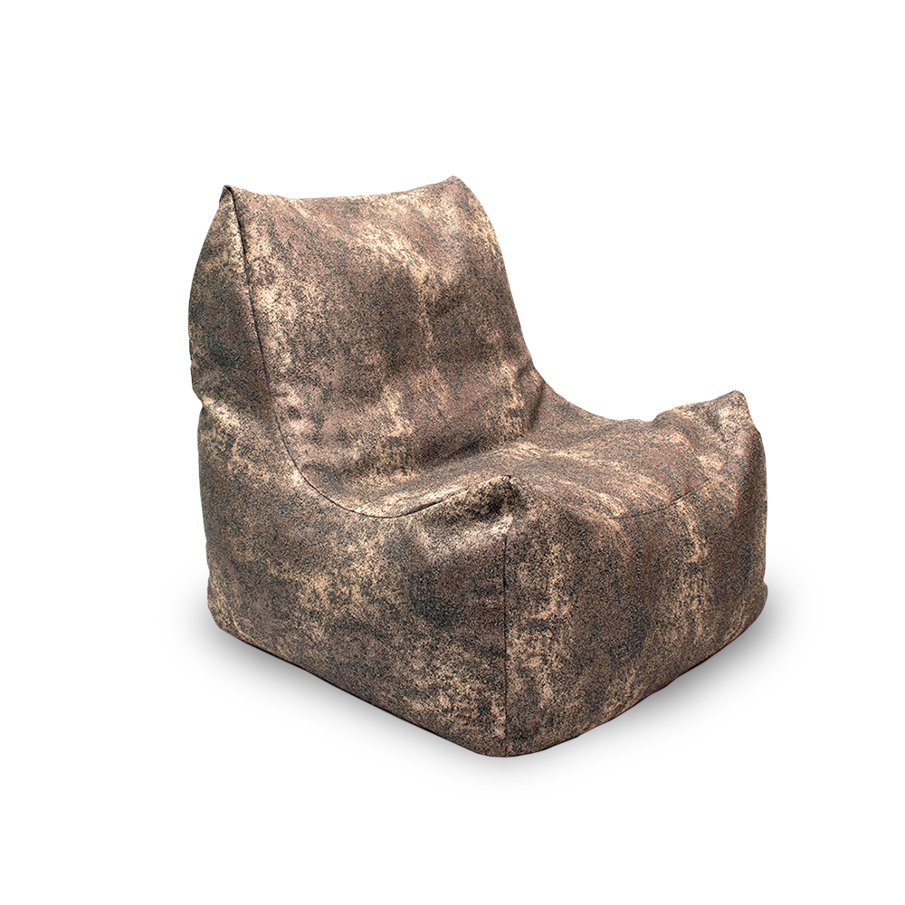Кресло мешок WowPuff СТОУН рогожка коричневый