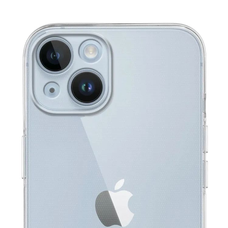 Чехол для Apple iPhone 14 с защитой камеры, прозрачный