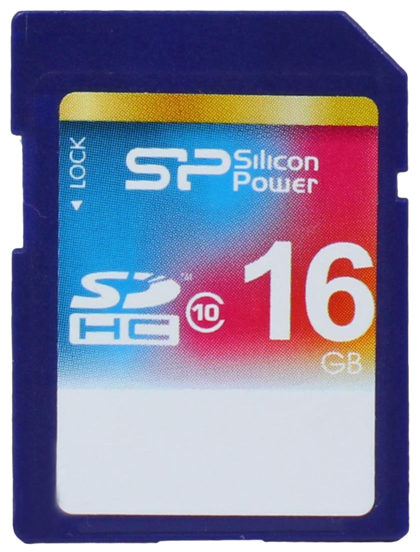 Карта памяти Silicon Power SDHC SP016GBSDH010V10 16GB