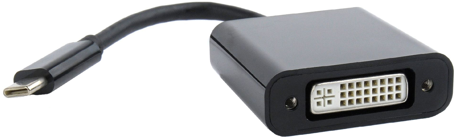 Адаптер Gembird USB Type-C-DVI, M-F 0,15м Black (A-CM-DVIF-01)
