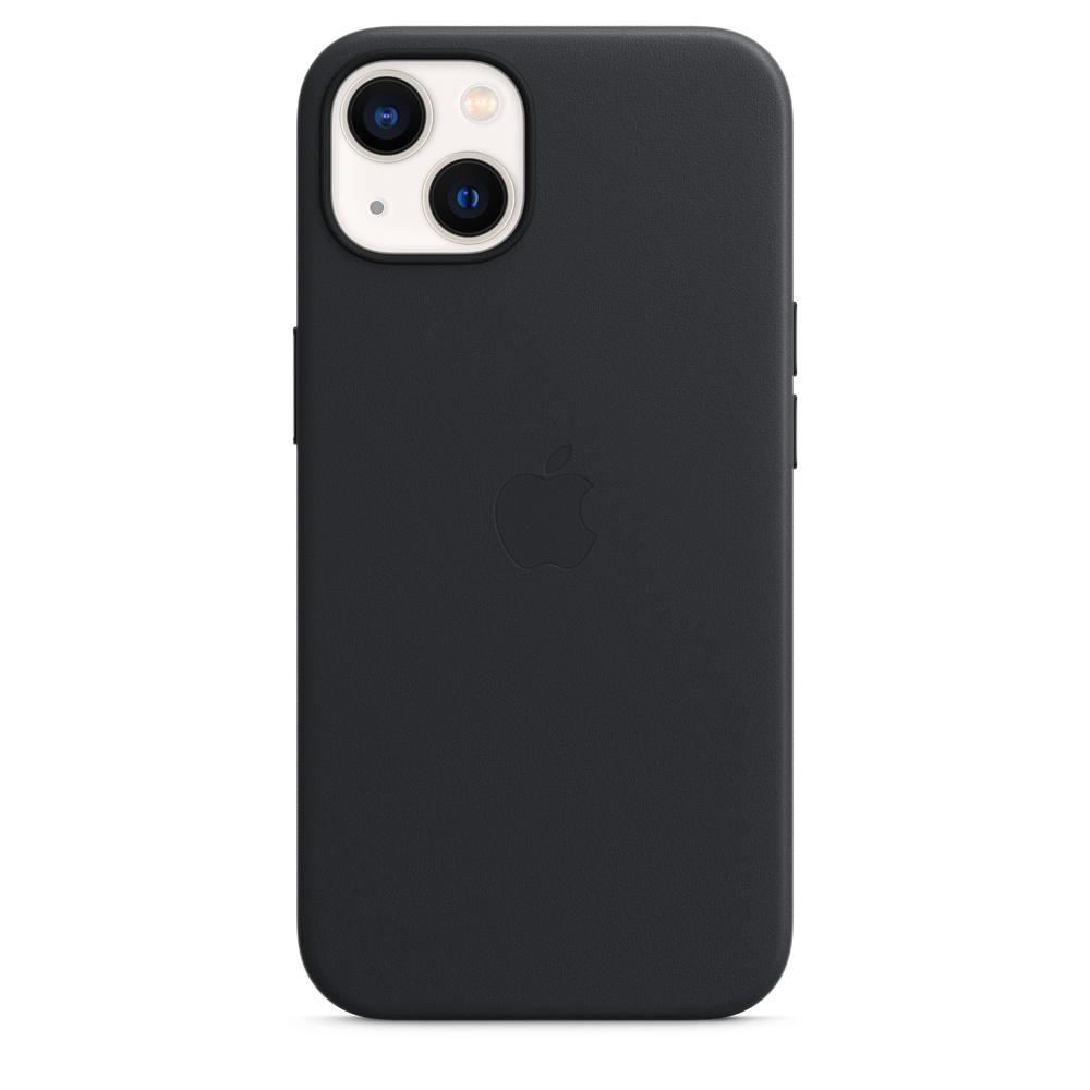 Чехол Apple для iPhone 13 Leather Case MagSafe Midnight (MM183ZE/A)