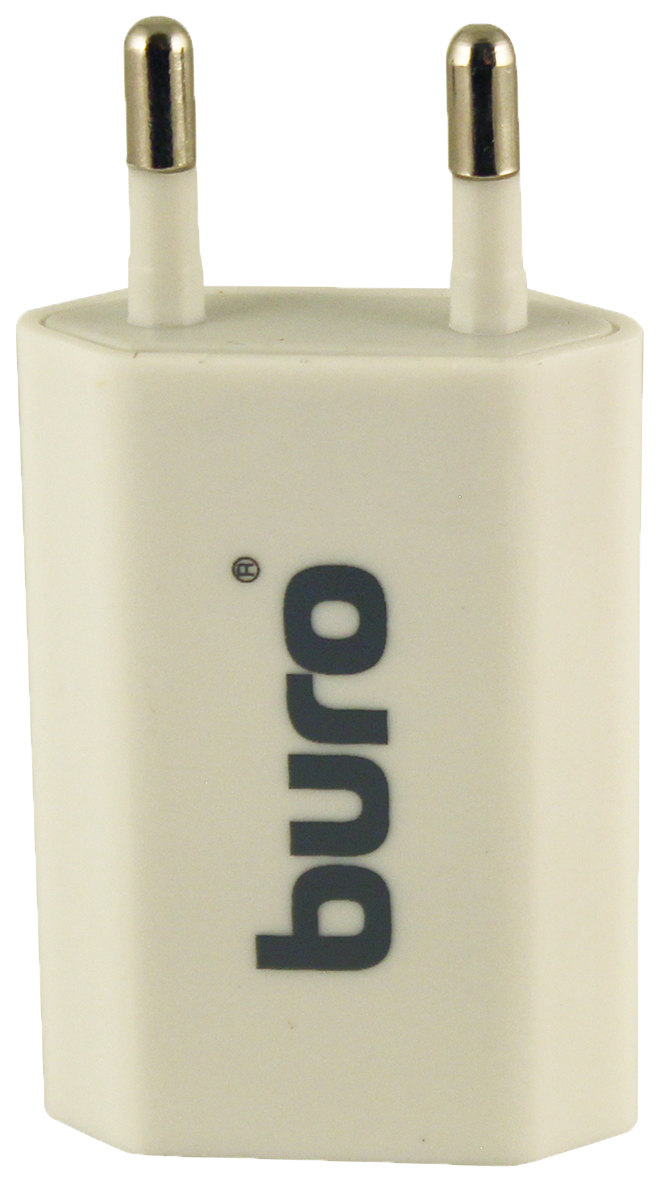 Сетевое зарядное устройство BURO TJ-164W, 1xUSB, 1 A, white