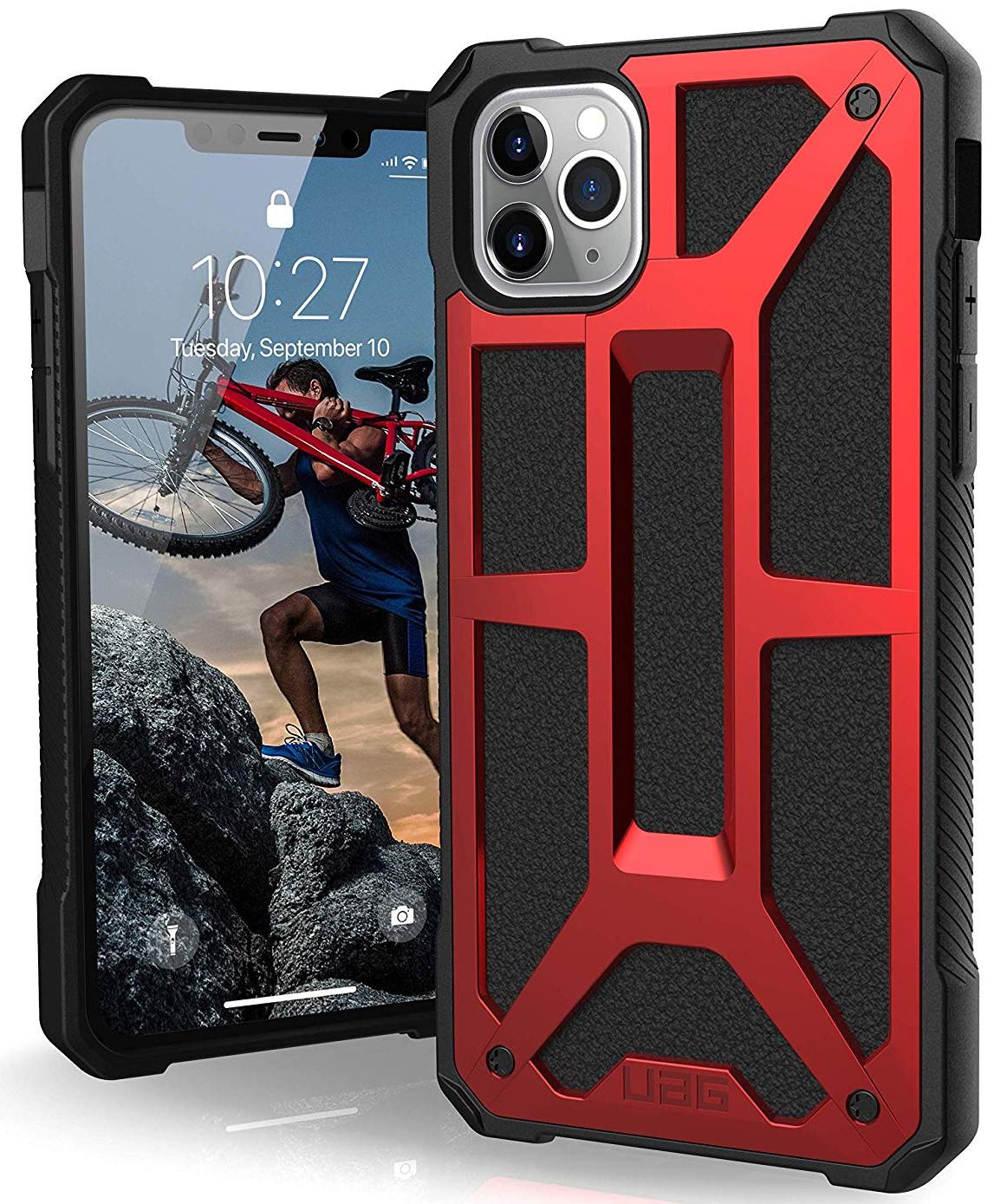 Защитный чехол UAG для iPhone 11 PRO MAX серия Monarch красный/111721119494/32/4