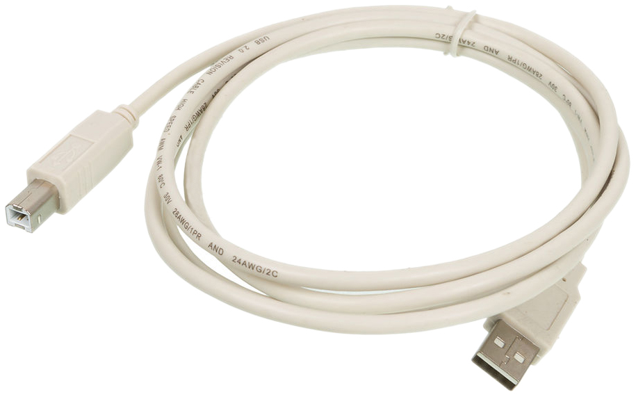Кабель Ningbo USB A-USB B, M-M 1,8м Grey