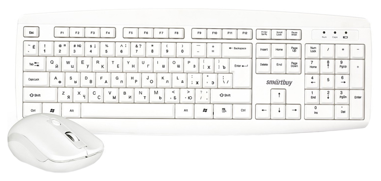 Комплект клавиатура и мышь Smartbuy 212332AG-W One Белый