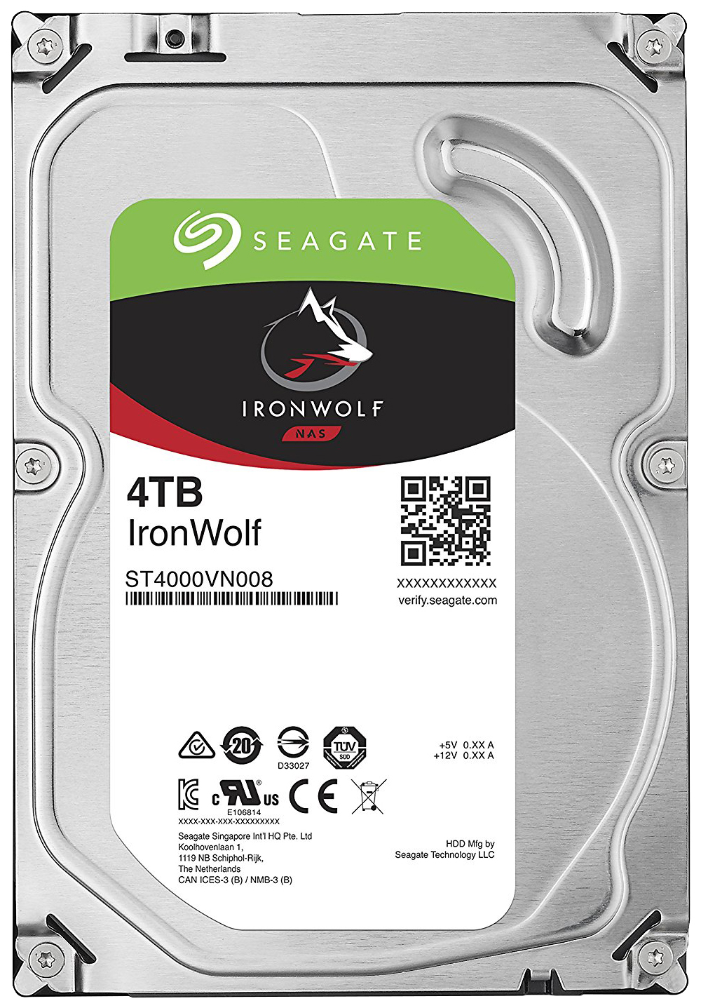 Жесткий диск Seagate IronWolf 4ТБ (ST4000VN008)