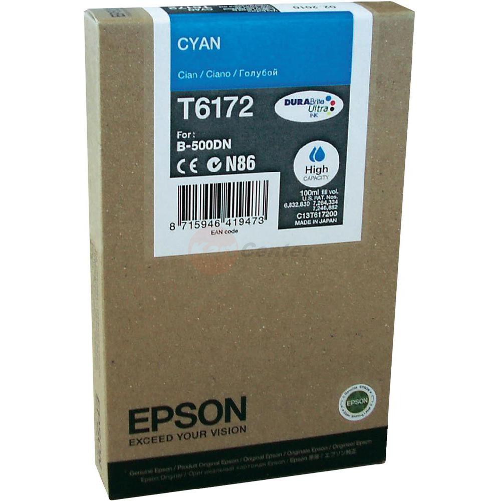 Картридж для струйного принтера Epson T6172 (C13T617200) голубой, оригинал