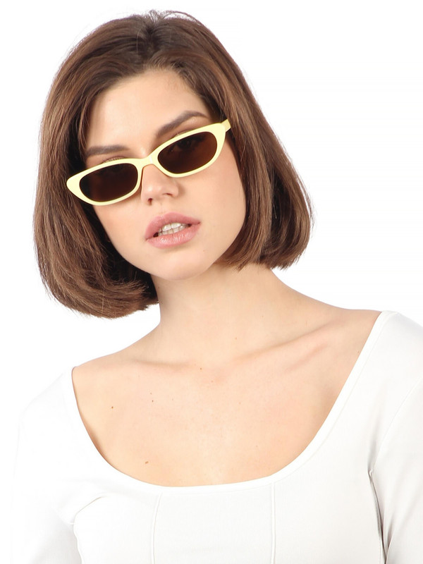 Солнцезащитные очки женские Pretty Mania DD077 коричневые
