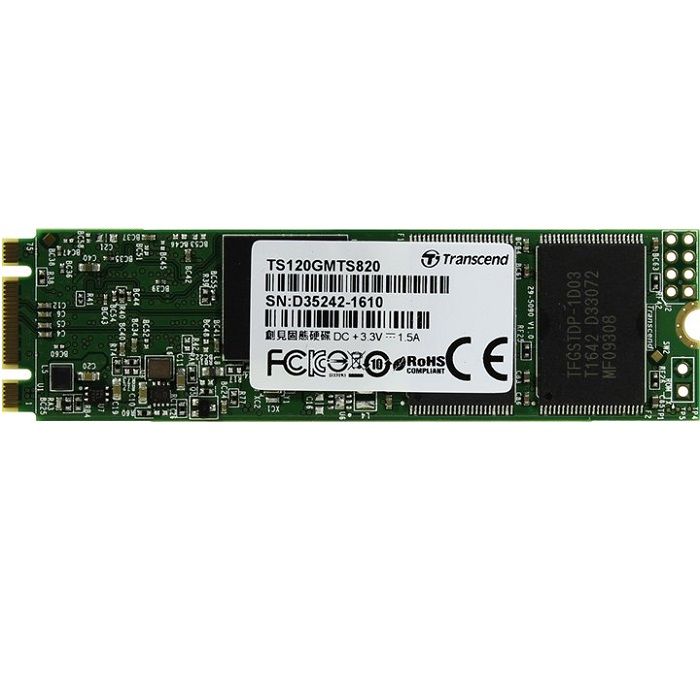 SSD накопитель Transcend MTS820S M.2 2280 120 ГБ (TS120GMTS820S)