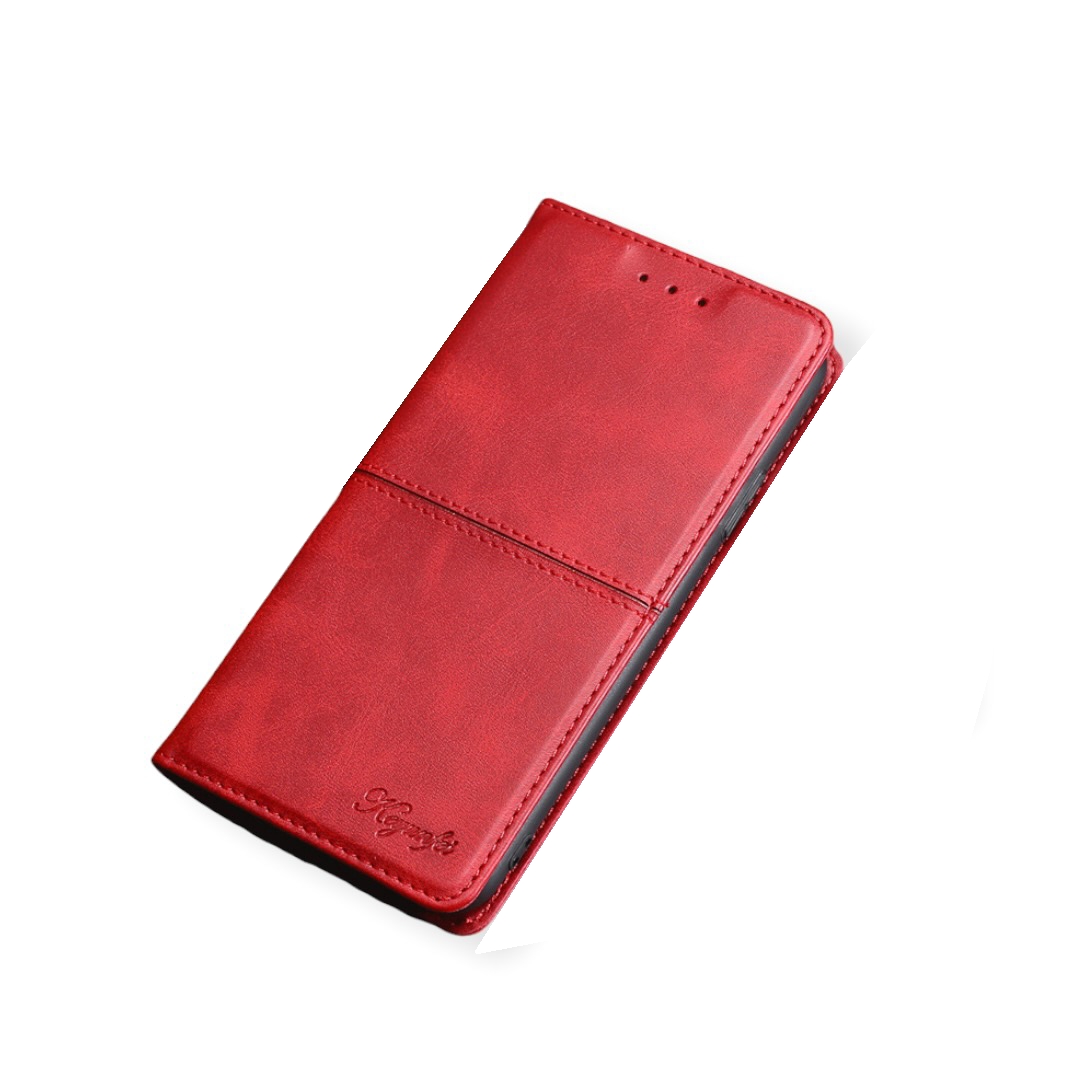 Чехол MyPads для Huawei Mate 20 красный с магнитной крышкой