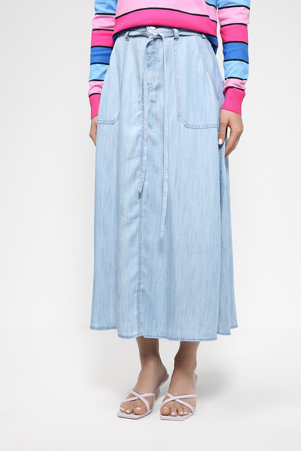 Юбка женская Esprit Casual 033EE1D306 синяя 36