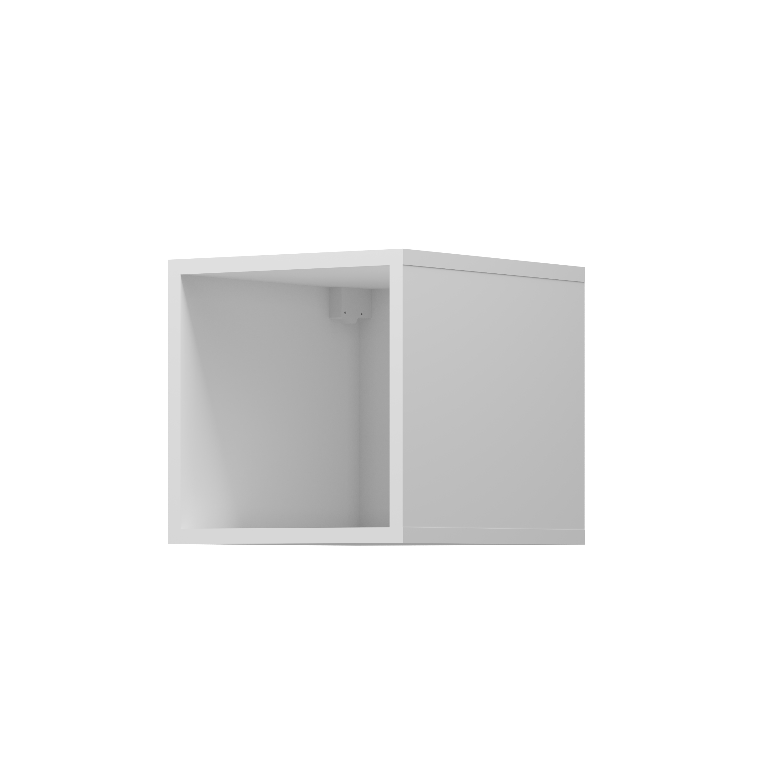 Полка настенная в гостинную НК-Мебель PLANO T-3 Белый Матовый, 30х30х35 см